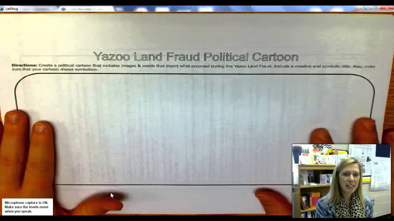 Yazoo Land Fraud Political Cartoon Instructions